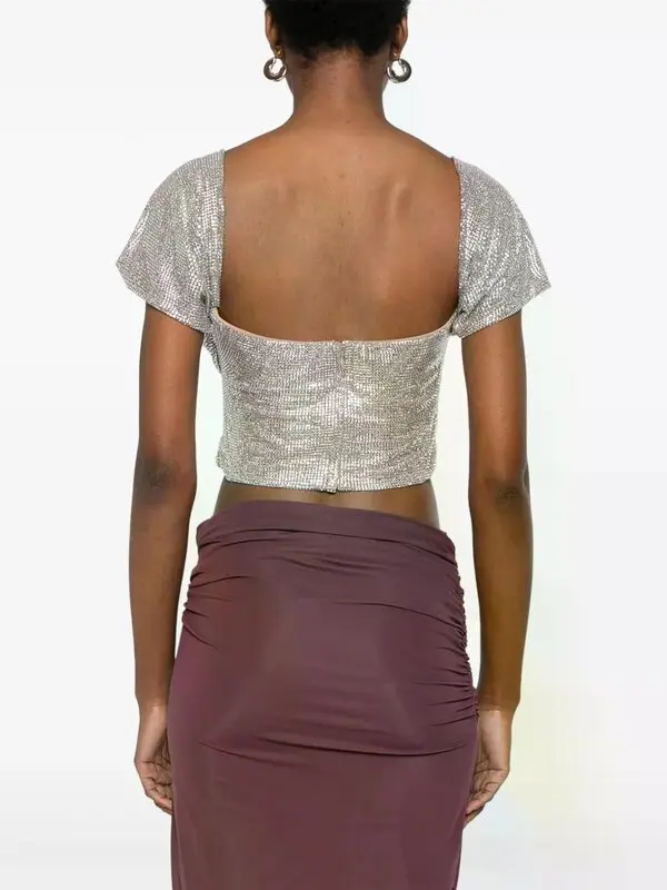 Giuseppe Di Morabito Crystal Embellished Off-shoulder Top