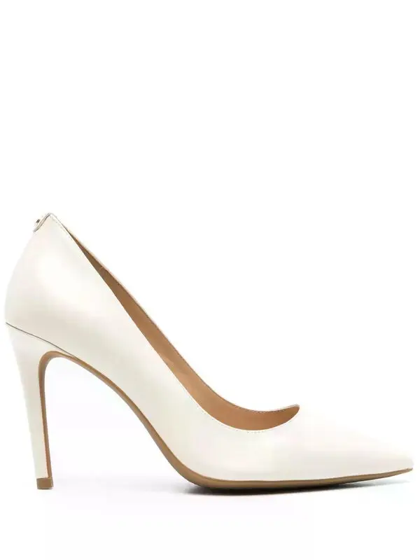 Michael Kors Pointed-toe Leather Pumps With Stiletto Heel