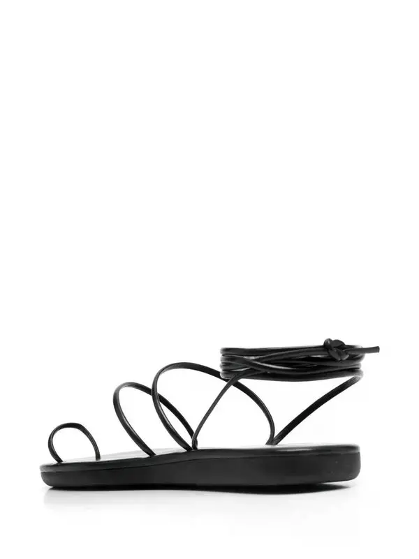 ANCIENT GREEK SANDALS Du Open-toe Leather Sandals - Black