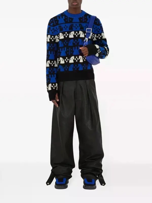 Burberry Chess Intarsia Wool-blend Jumper