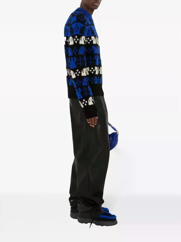 Burberry Chess Intarsia Wool-blend Jumper