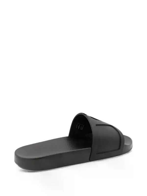 Valentino Garavani Coolside Embossed Vlogo Signature Slides - Black
