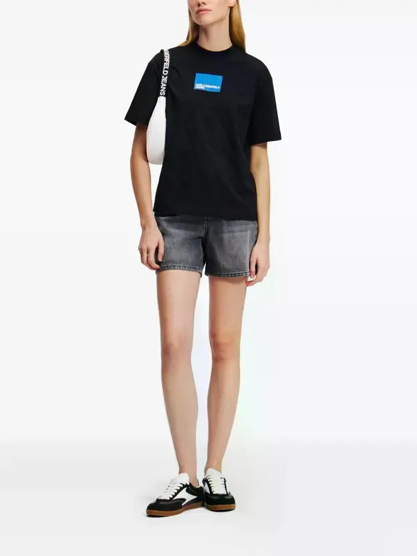 Karl Lagerfeld High-rise Denim Shorts