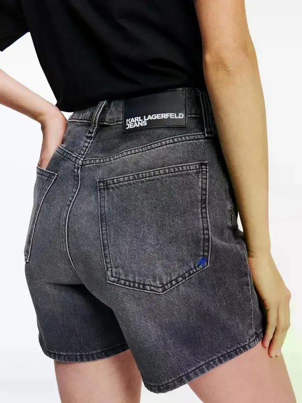 Karl Lagerfeld High-rise Denim Shorts