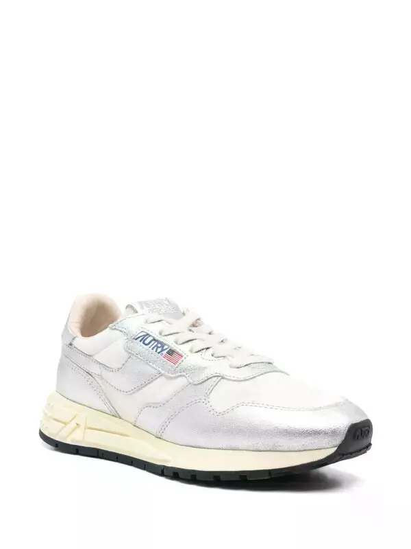 AUTRY Tone Lace-up Sneakers - Silver