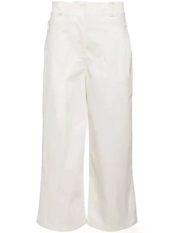 Staud Luca Cropped Wide-leg Trousers