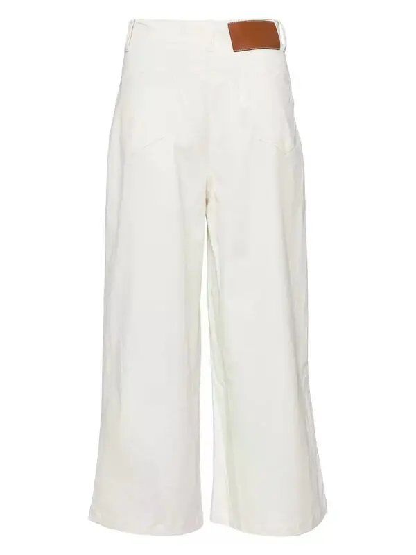 Staud Luca Cropped Wide-leg Trousers