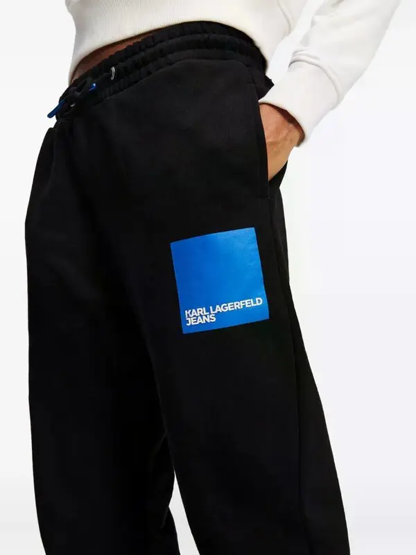 Karl Lagerfeld Organic Cotton Logo Print Track Pants
