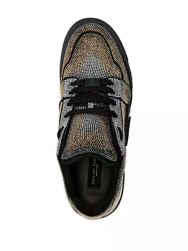 Philipp Plein Embellished Low-top Sneakers - Black