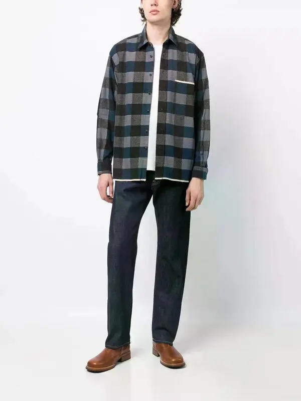President's Check-print Cotton Shirt
