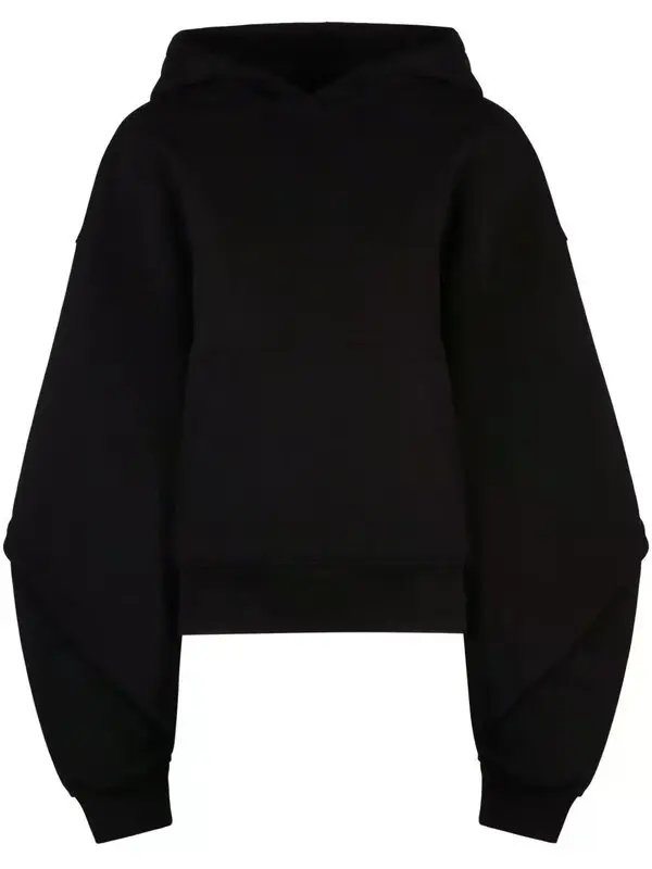 MUGLER Balloon Sleeves Drawstring Hoodie
