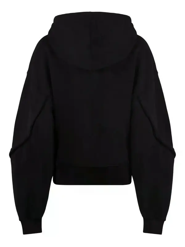 MUGLER Balloon Sleeves Drawstring Hoodie
