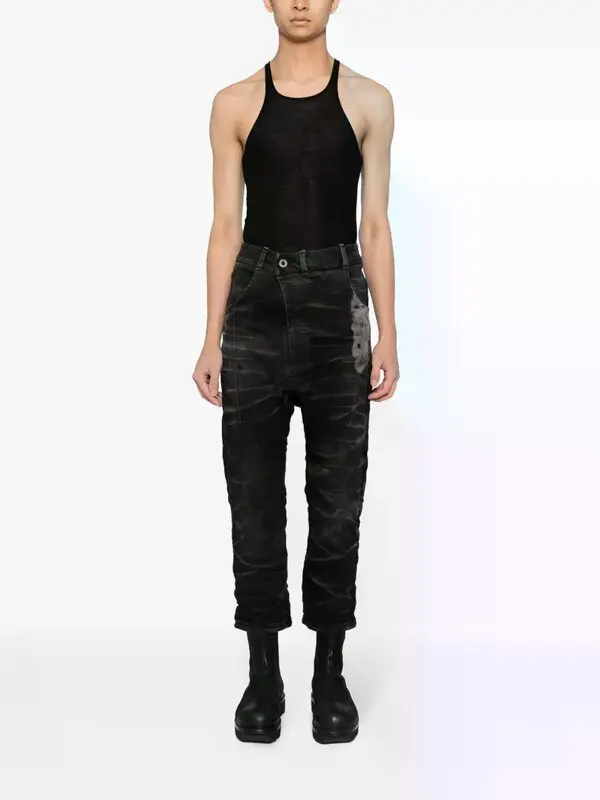 Boris Bidjan Saberi Distressed Cropped Jeans