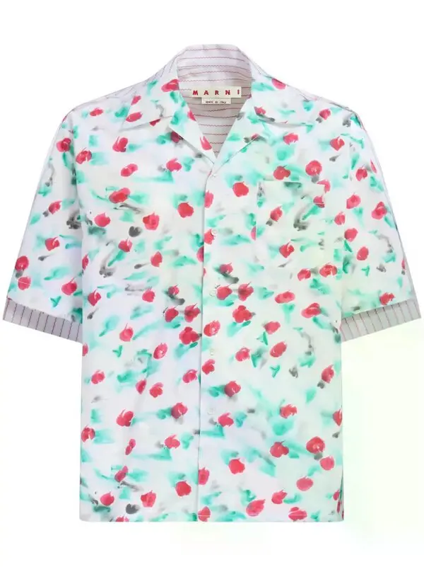 Marni Mix-print Panelled Shirt
