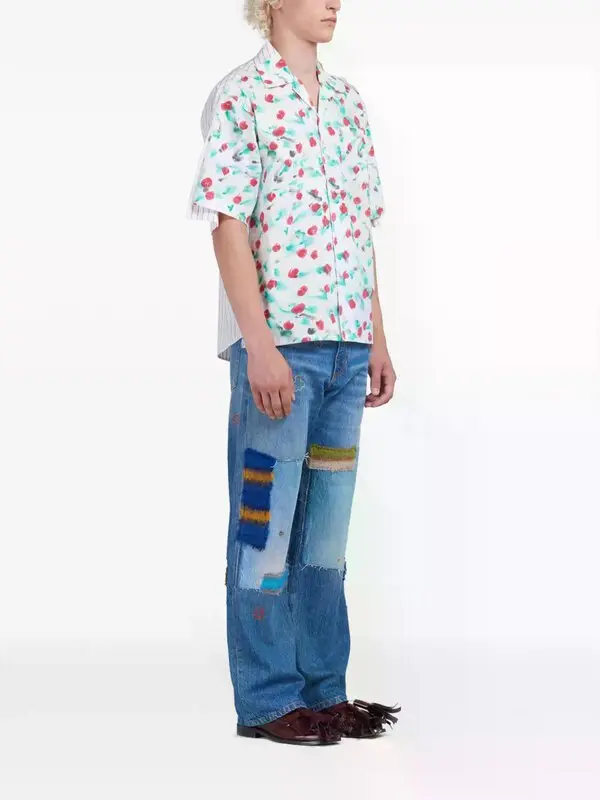 Marni Mix-print Panelled Shirt