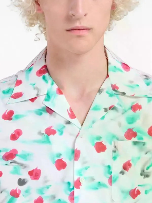 Marni Mix-print Panelled Shirt