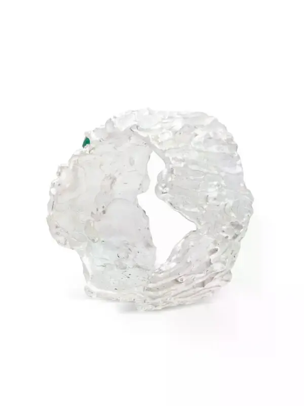 LOVENESS LEE Shitake Ring With Emerald And Sapphire - Silver