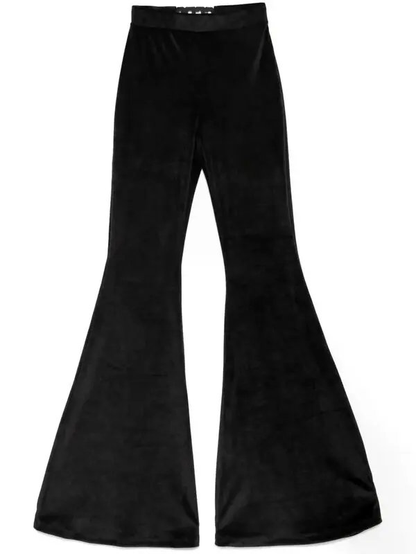 Gcds Velvet Trousers With Rhinestone Embellishments