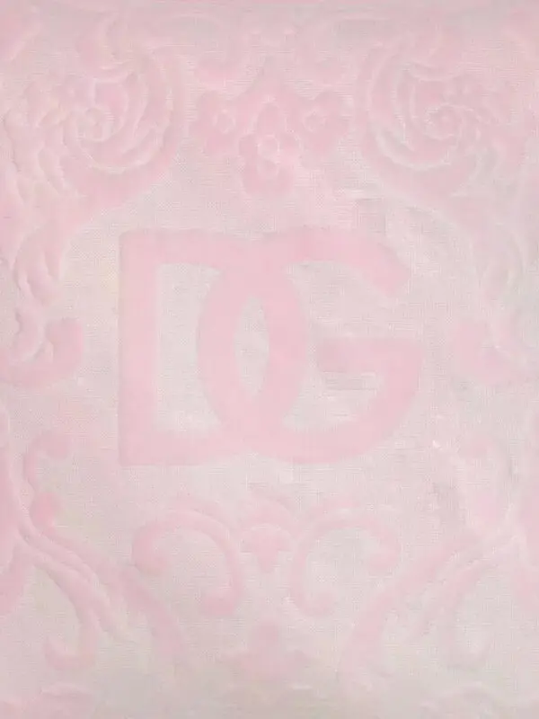 Dolce & Gabbana Logo-embroidered Cushion - Pink