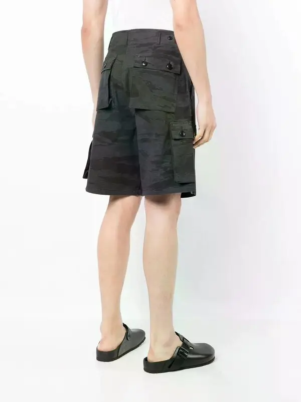 MAHARISHI Camouflage Print Cargo Shorts
