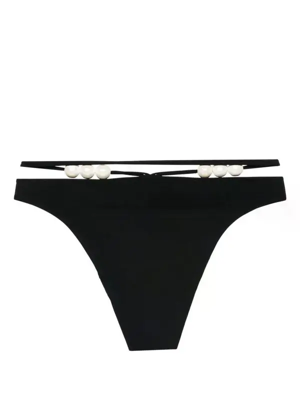 Magda Butrym Pearl-detailed Bikini Bottom