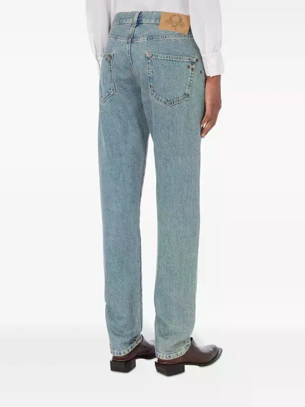 Moschino High-waisted Straight-leg Jeans