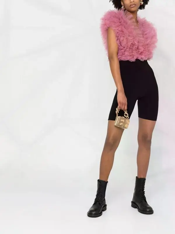 Alchemy Fashions X Lia Aram Ruffled Bodysuit - Pink