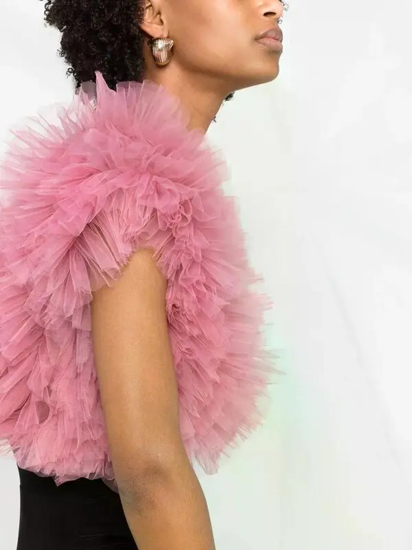 Alchemy Fashions X Lia Aram Ruffled Bodysuit - Pink