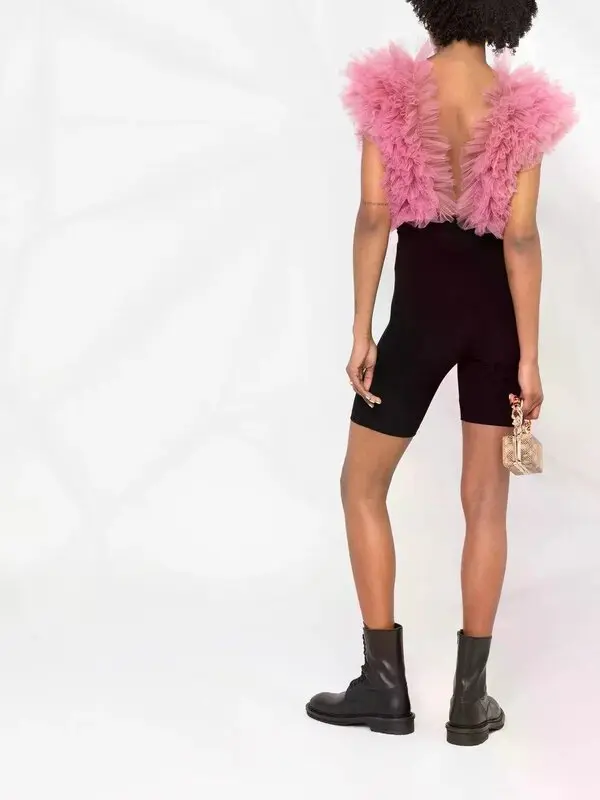 Alchemy Fashions X Lia Aram Ruffled Bodysuit - Pink