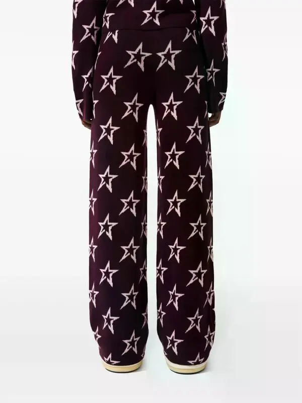Perfect Moment Chalet Trousers Star Motif Knitwear - Red