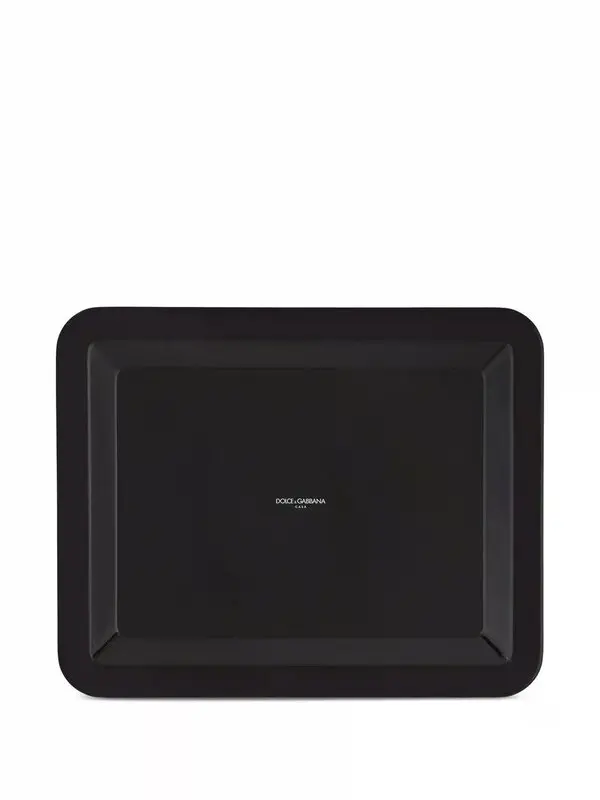 Dolce & Gabbana Medium Zebra-print Wood Tray
