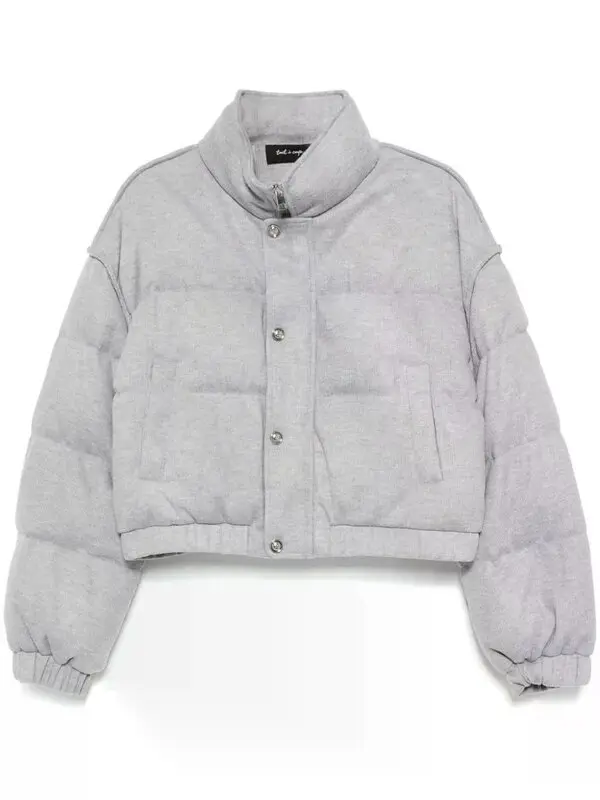 TOUT A COUP Tout À Coup Cropped Down Jacket - Blue