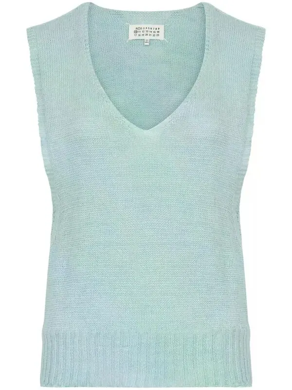 MAISON MARGIELA Fussbett Knitted Top - Blue