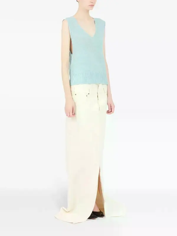 MAISON MARGIELA Fussbett Knitted Top - Blue