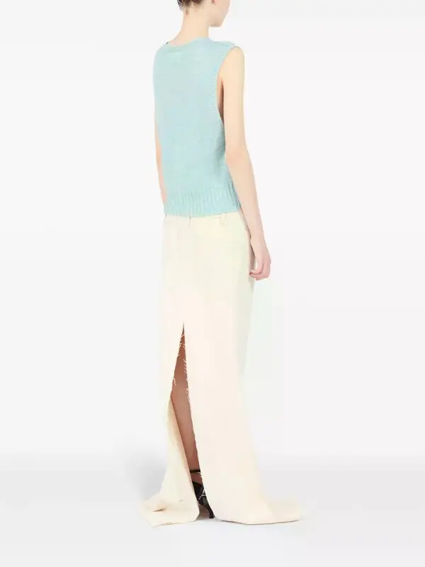 MAISON MARGIELA Fussbett Knitted Top - Blue