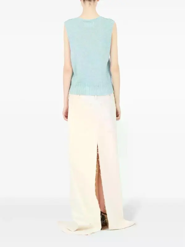 MAISON MARGIELA Fussbett Knitted Top - Blue