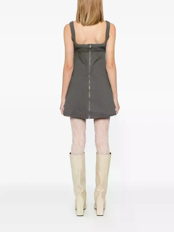 ELENA VELEZ Waffle-knit Corset Mini Dress