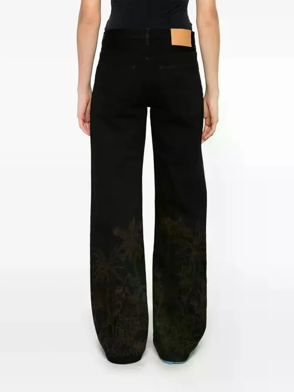 Alanui Jungle Toile De Jouy Jeans