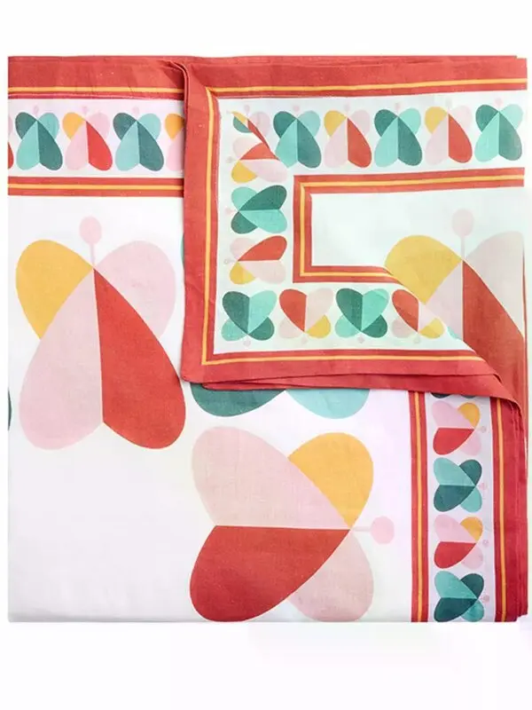 La DoubleJ Large Graphic-print Tablecloth - Red