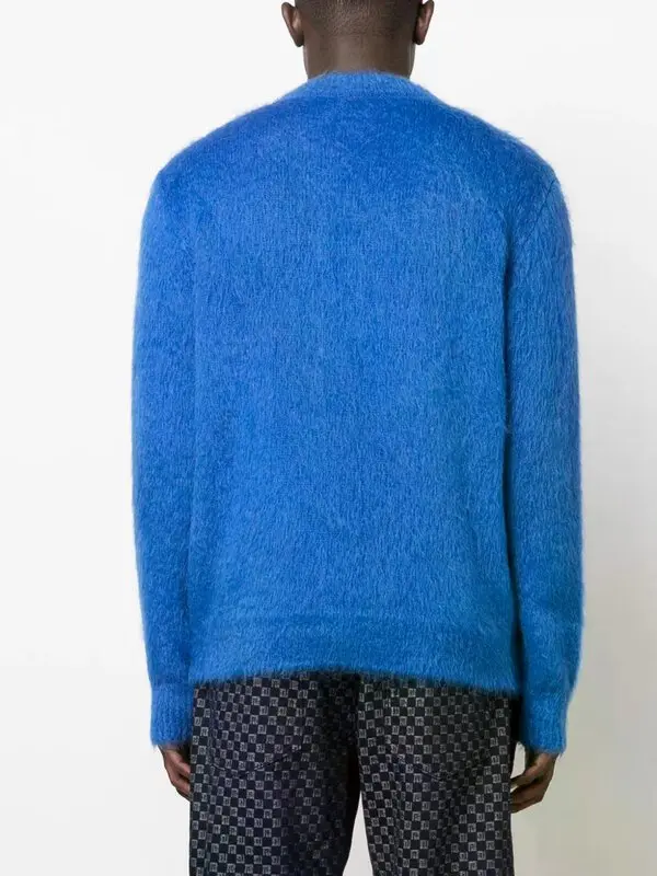 Balmain Logo-print Brushed-finish Jumper