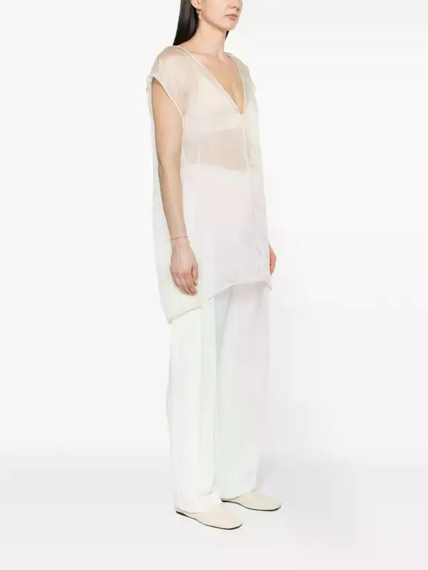 Fabiana Filippi Silk Duchess Satin Blouse