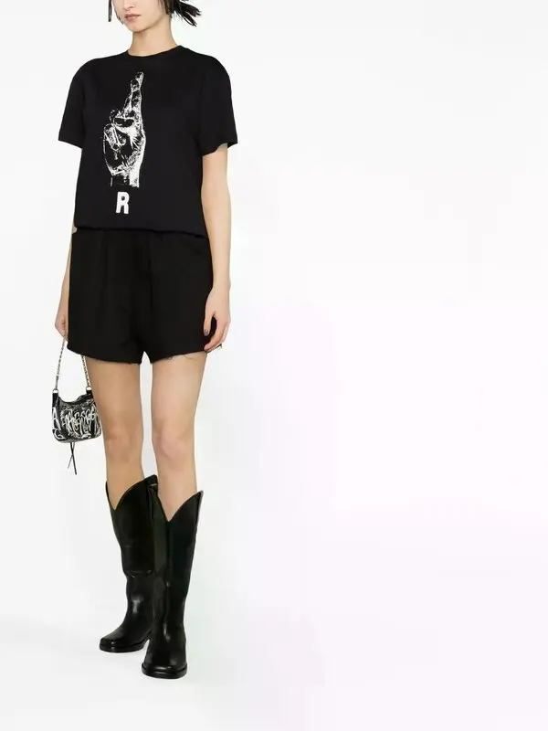 Raf Simons Graphic Print Cotton T-shirt