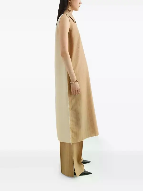 JIL SANDER Pinstriped Midi Dress