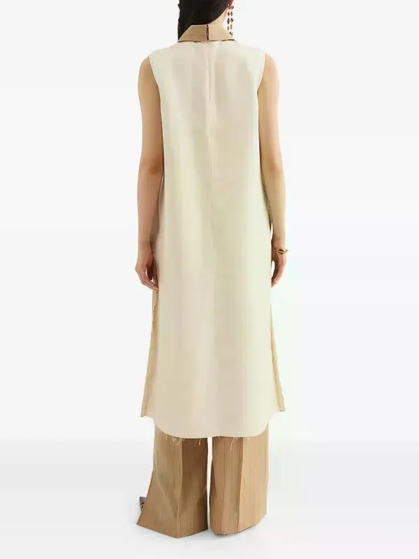 JIL SANDER Pinstriped Midi Dress
