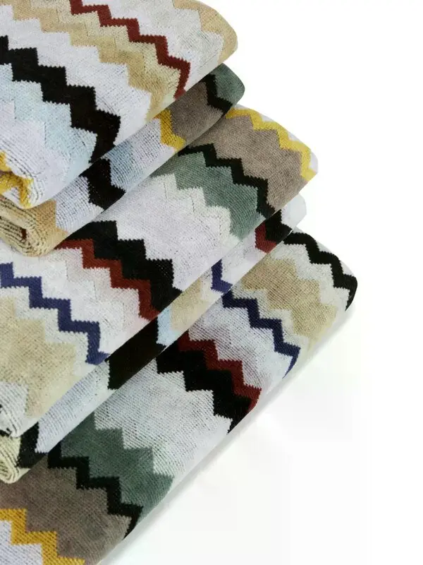 Missoni Zigzag-pattern Bath Towels - Multicolour