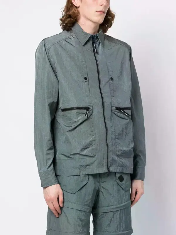 SPOONYARD Zip-pockets Lightweight Shirt Jacket