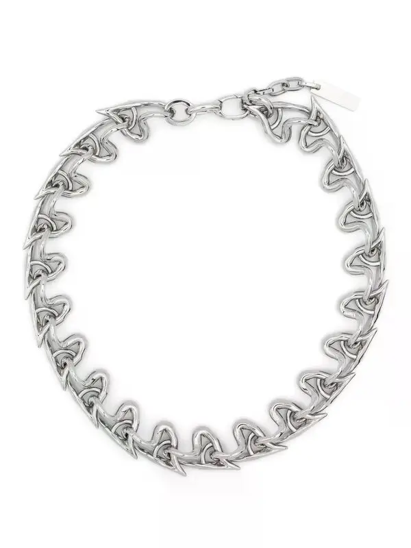 VANN JEWELRY All-over Hearts Choker Necklace - Silver
