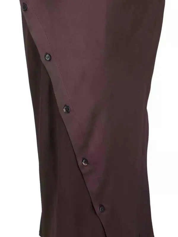 SETCHU Asymmetric Button Detailed Dress