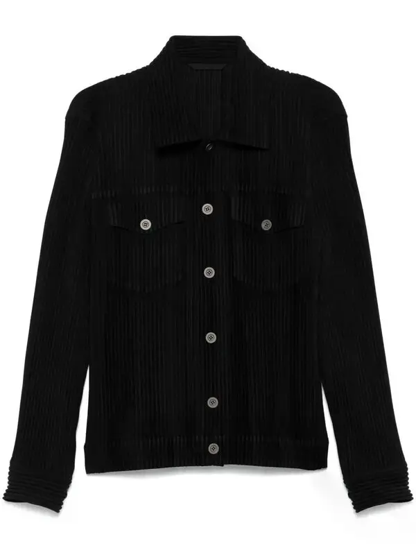 Issey Miyake Pleated Jacket - Black