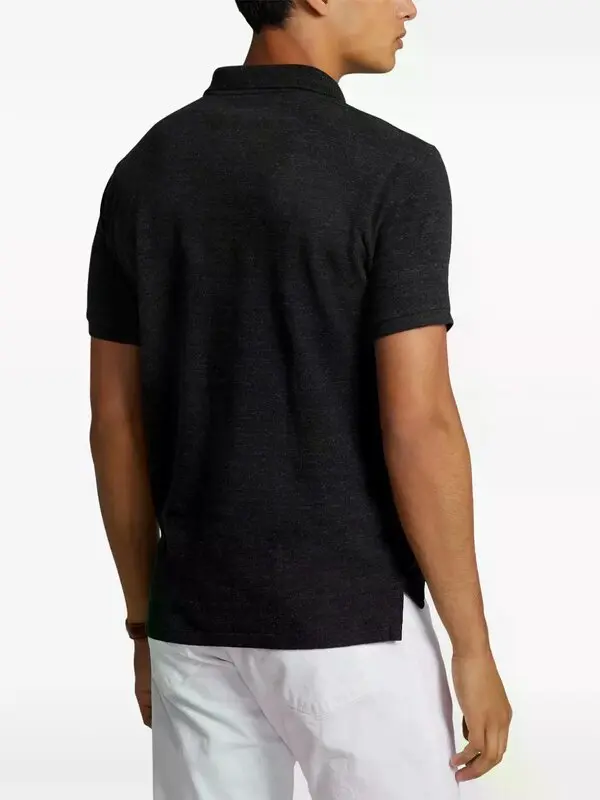 Polo Ralph Lauren Embroidered Logo Polo Shirt - Grey